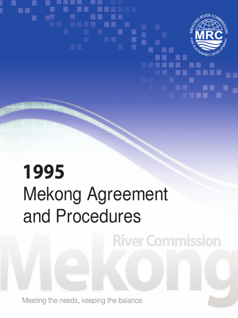 MRC 1995 Agreement N Procedures | PDF | Mekong | Science & Mathematics