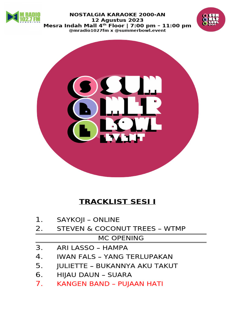 Songlist Karaoke | PDF