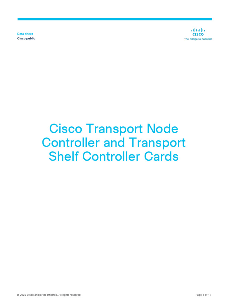 TNCS Data Sheet | PDF