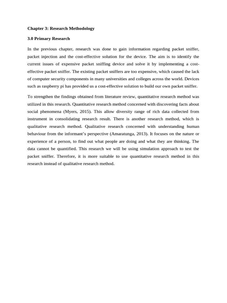 + FYP - Chapter 3 - Research Methodology | PDF