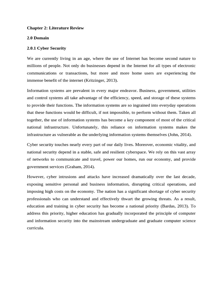 + FYP - Chapter 2 - Literature Review | PDF