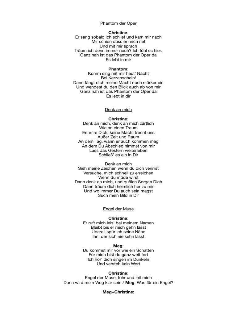 Text Phantom Medley | PDF