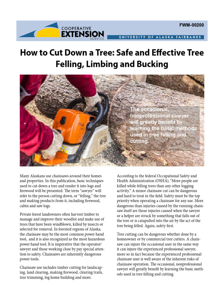 Safe and Effective Tree Felling | PDF | Equipment