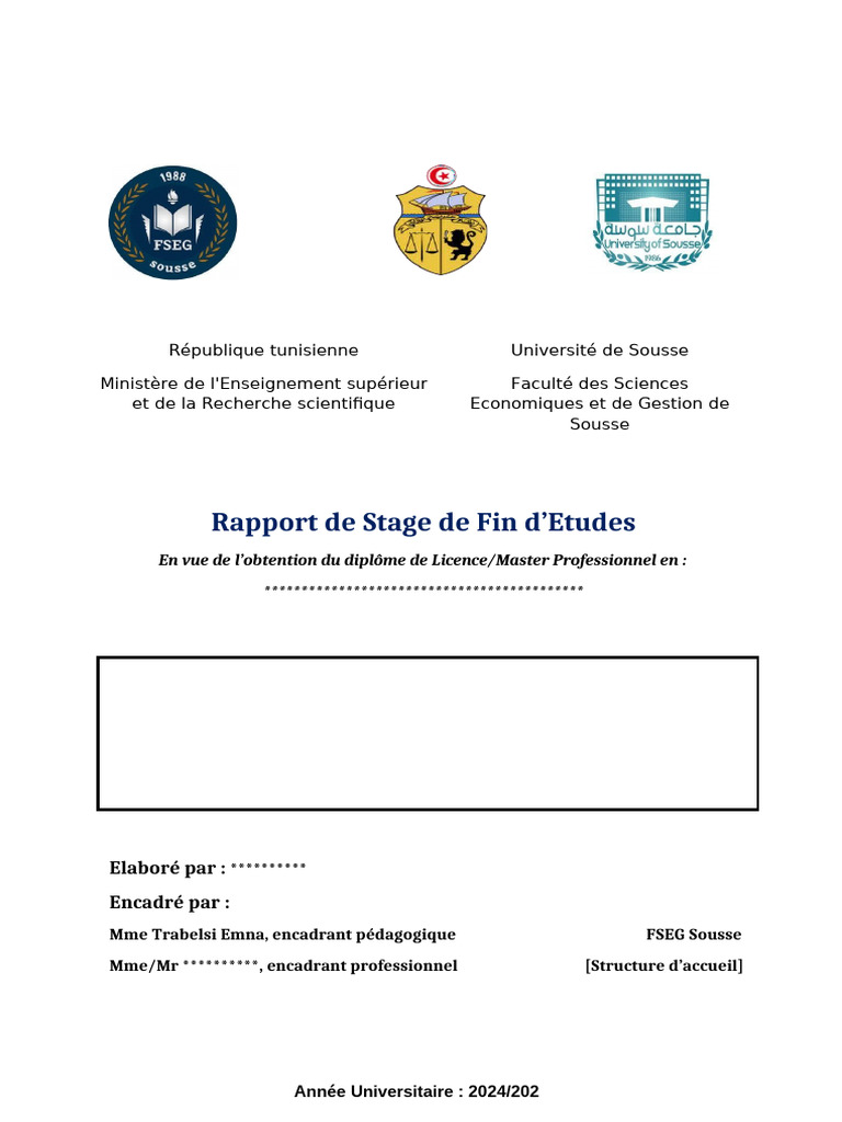 Template Pfe - 2024-2025 | PDF