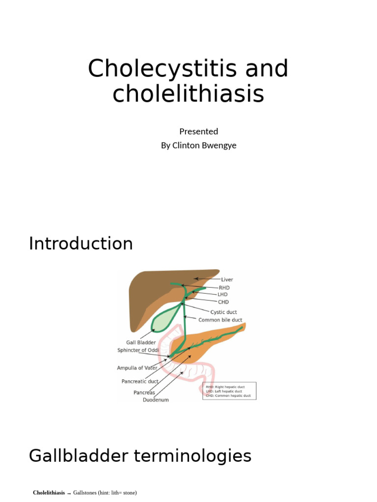 Cholelithiasis and Cholecystitis | PDF | Bile | Wellness