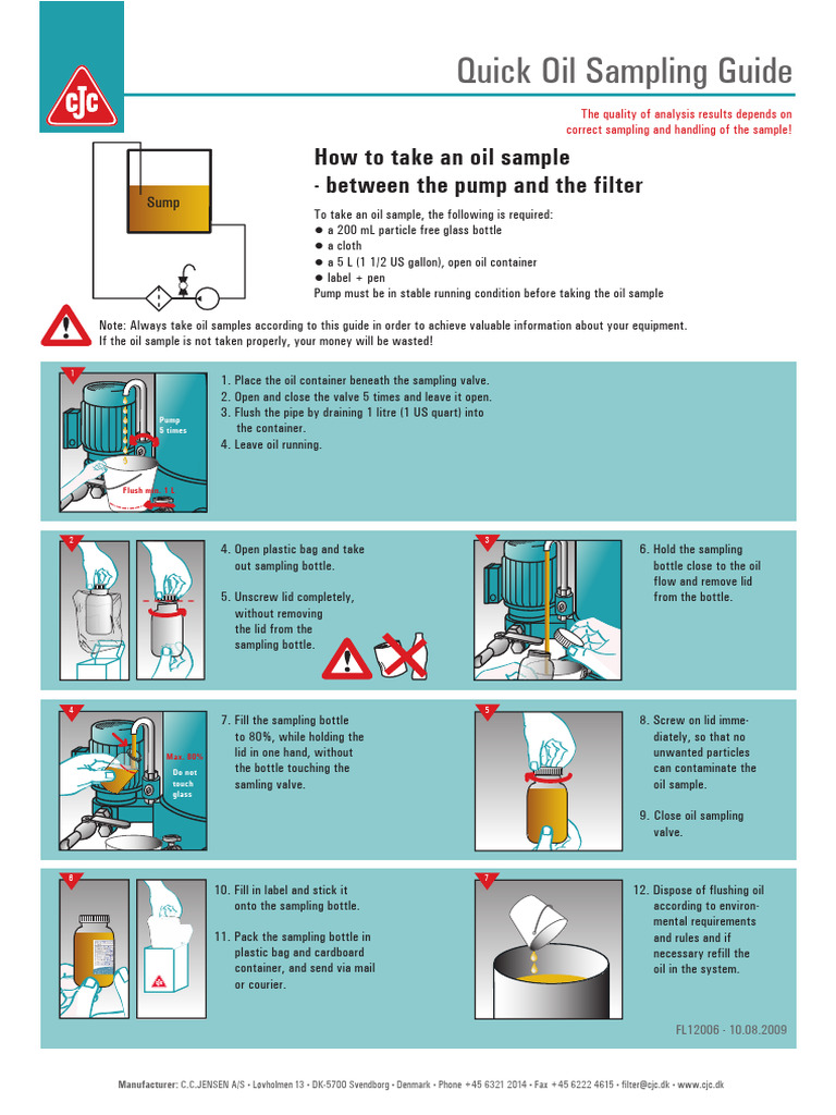 Quick Oil Sampling Guide CJC | PDF Quick Oil Sampling Guide CJC | PDF
