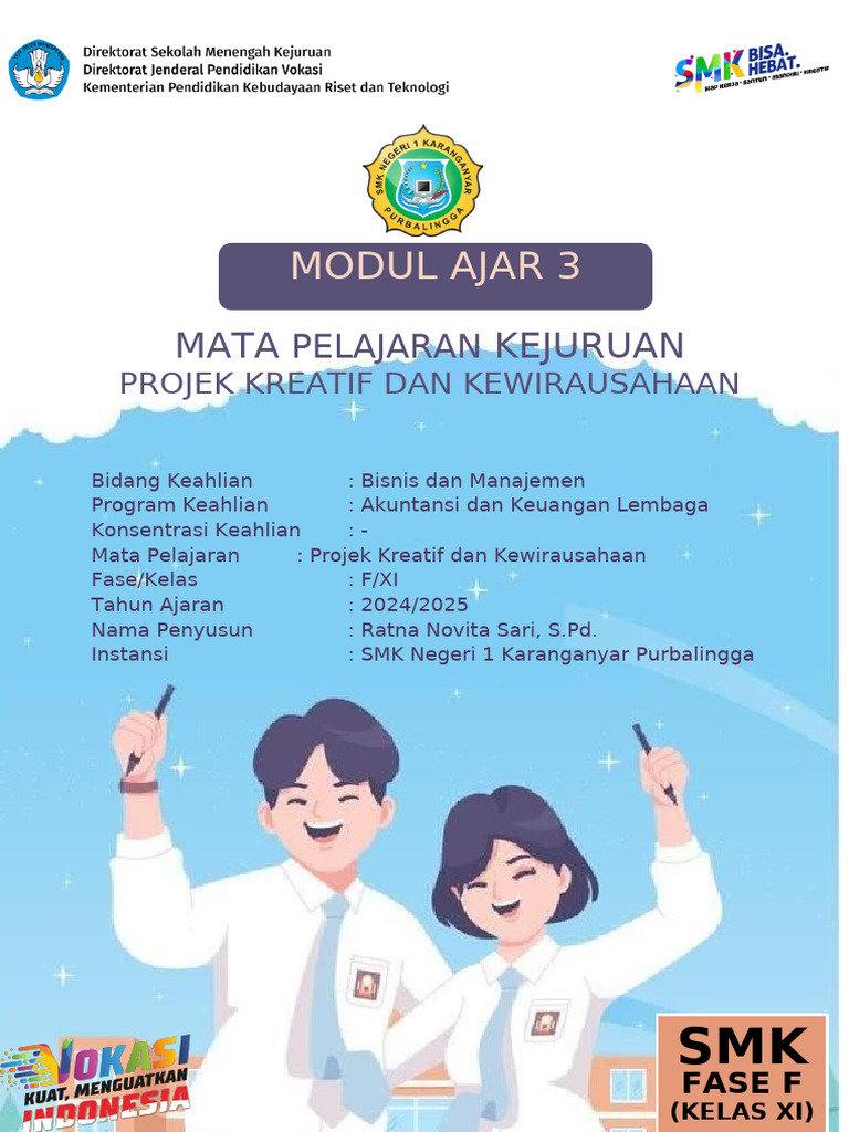 Modul Ajar 3 PKK Kls XI AKL DESAIN RANCANGAN PRODUK Atau PROTOTYPE | PDF