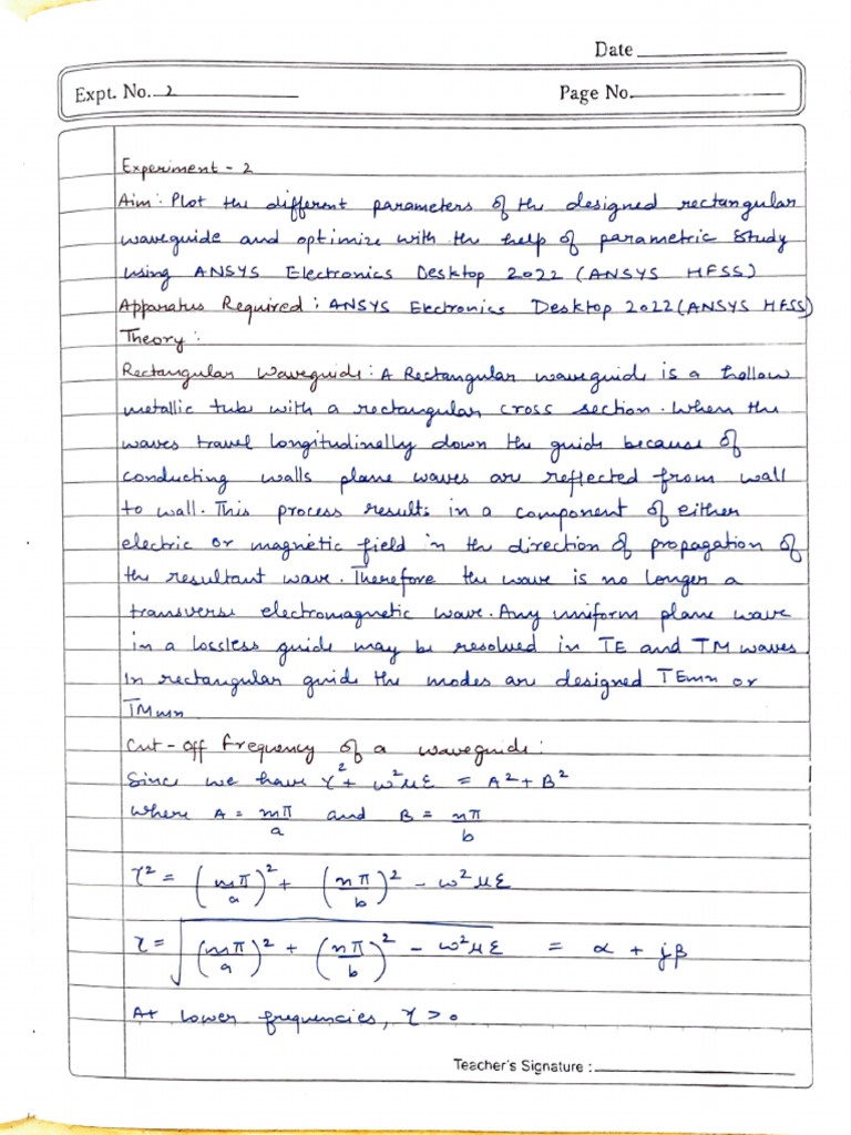 EMFT Exp2 Without Graphs | PDF