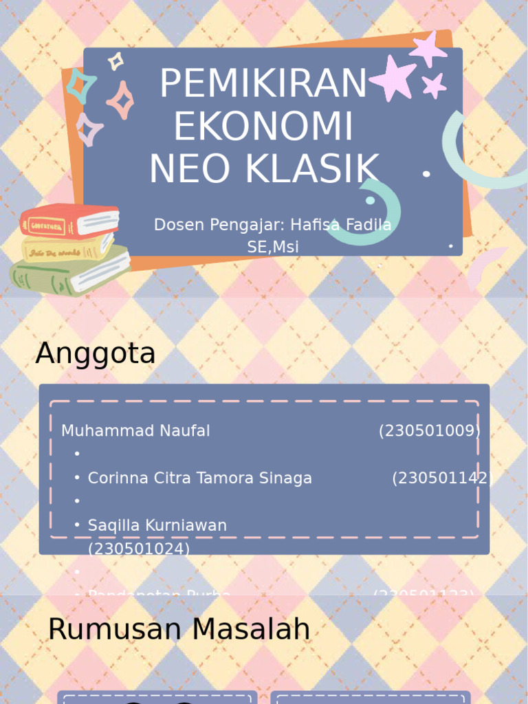Pemikiran Aliran Neo Klasik | PDF