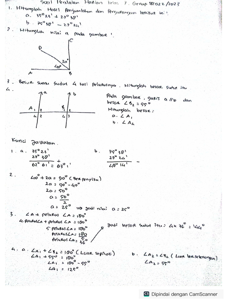 Soal PH Kelas 7 Genab 22.23 | PDF