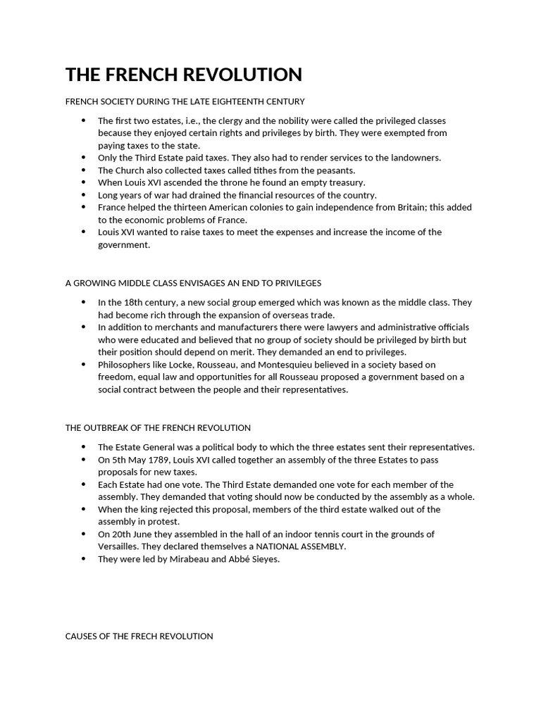 The French Revolution | PDF