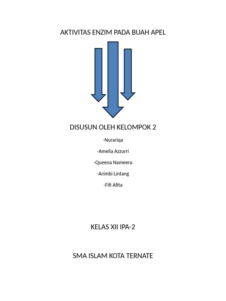 Aktivitas Enzim Pada Buah Apel | PDF