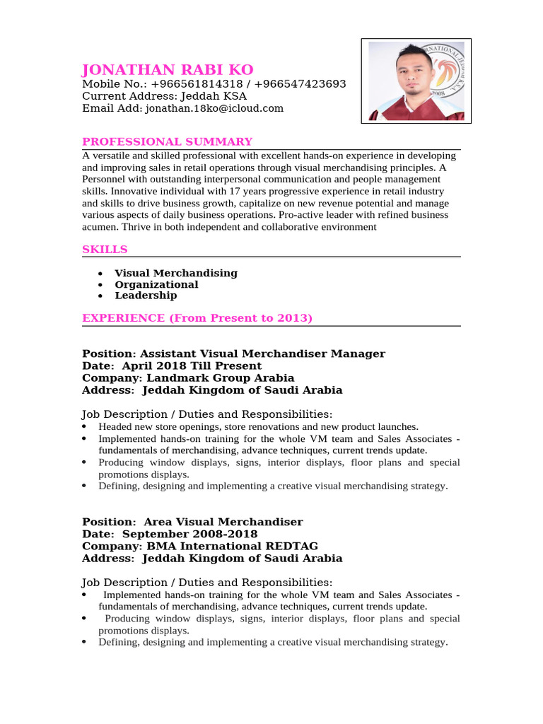 AJ RESUME TEMPLATE | PDF