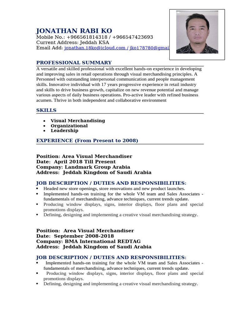 Jonathan Ko CV | PDF