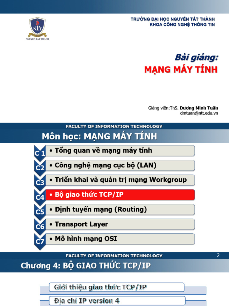 MMT-C4-Giao thuc TCP-IP | PDF