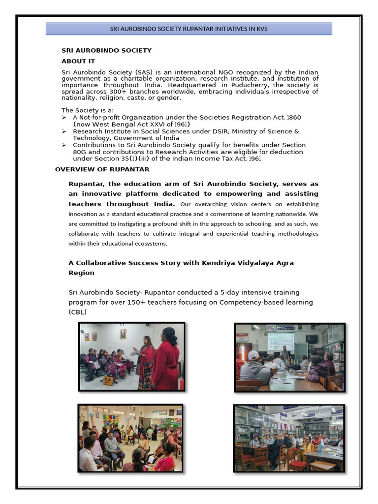 Sas Initiatives in KVS | PDF