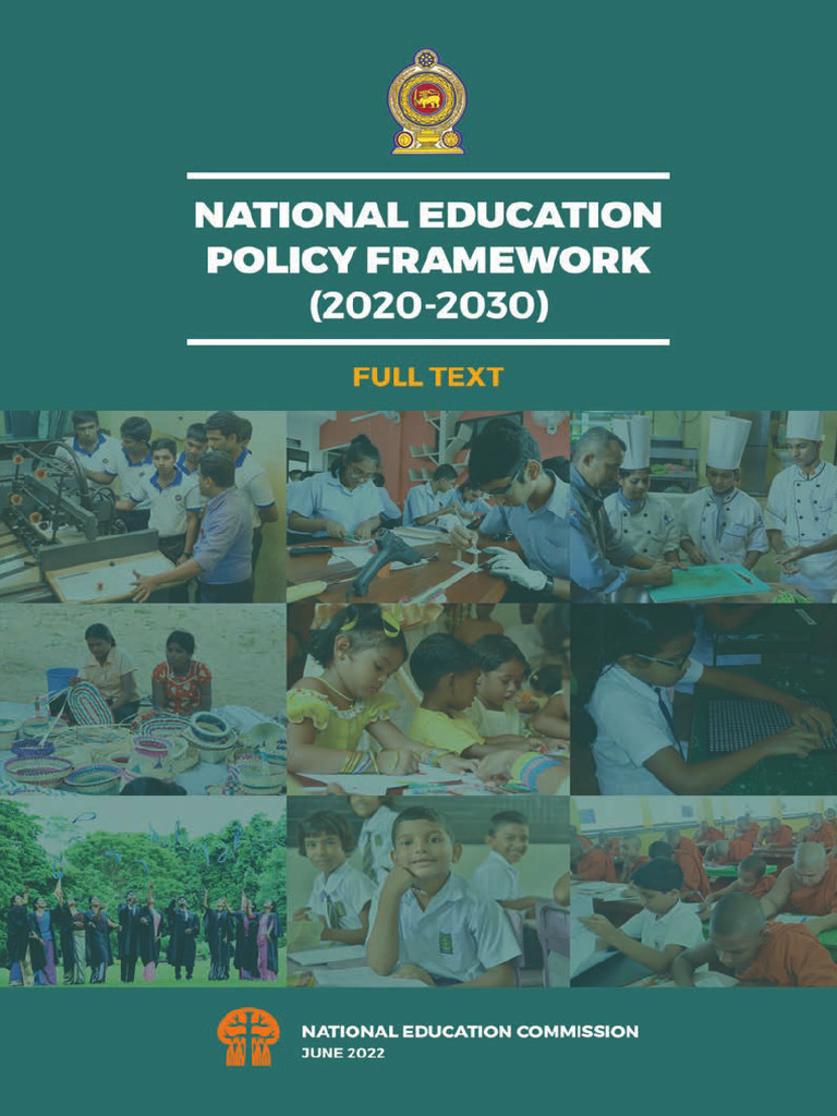 NATIONAL EDUCATION POLICY FRAMEWORK 2020 2030 - Full Text | PDF