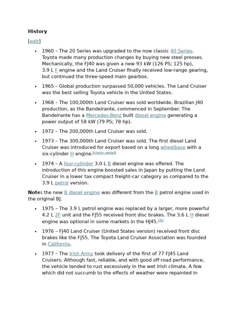 Land Cruiser History | PDF