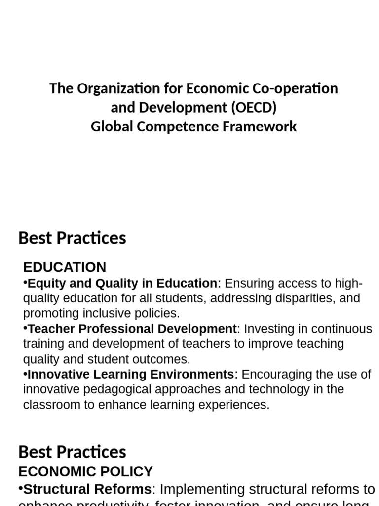 OECD-Framework IN EDUCATION | PDF | Sustainability | Policy
