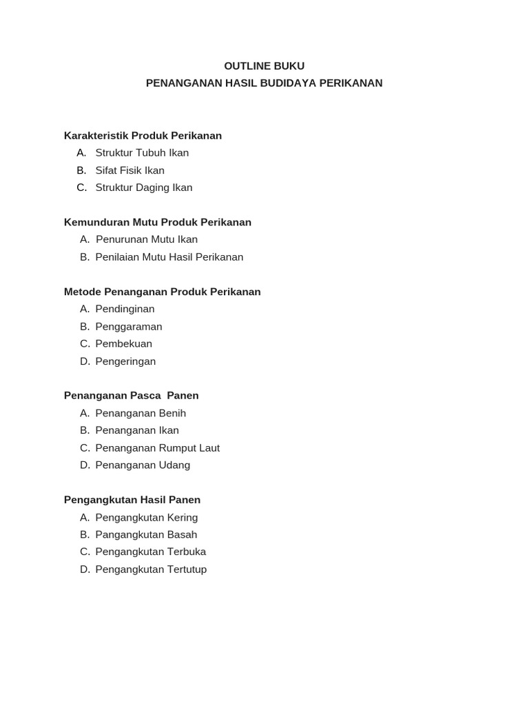 Outline Buku | PDF