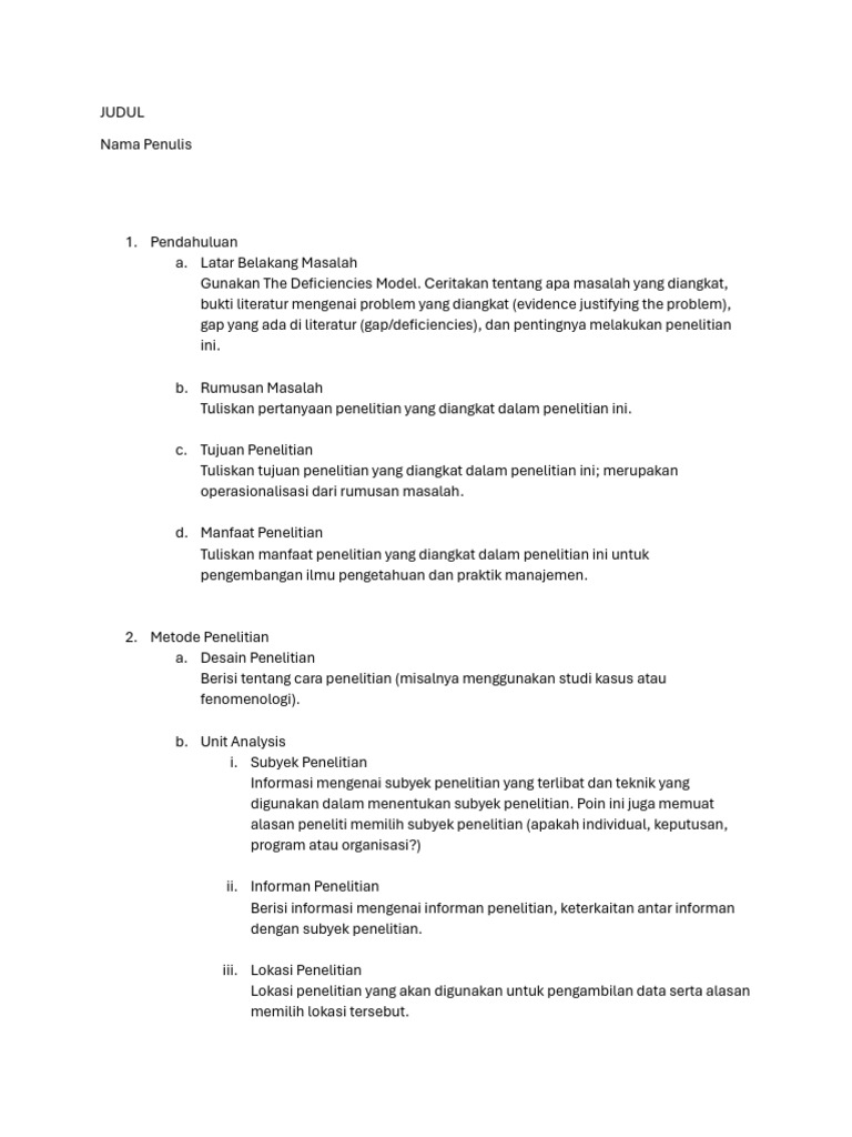 Format Proposal | PDF