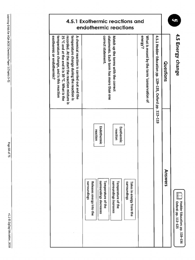 Chapter 7 Energy Changes | PDF
