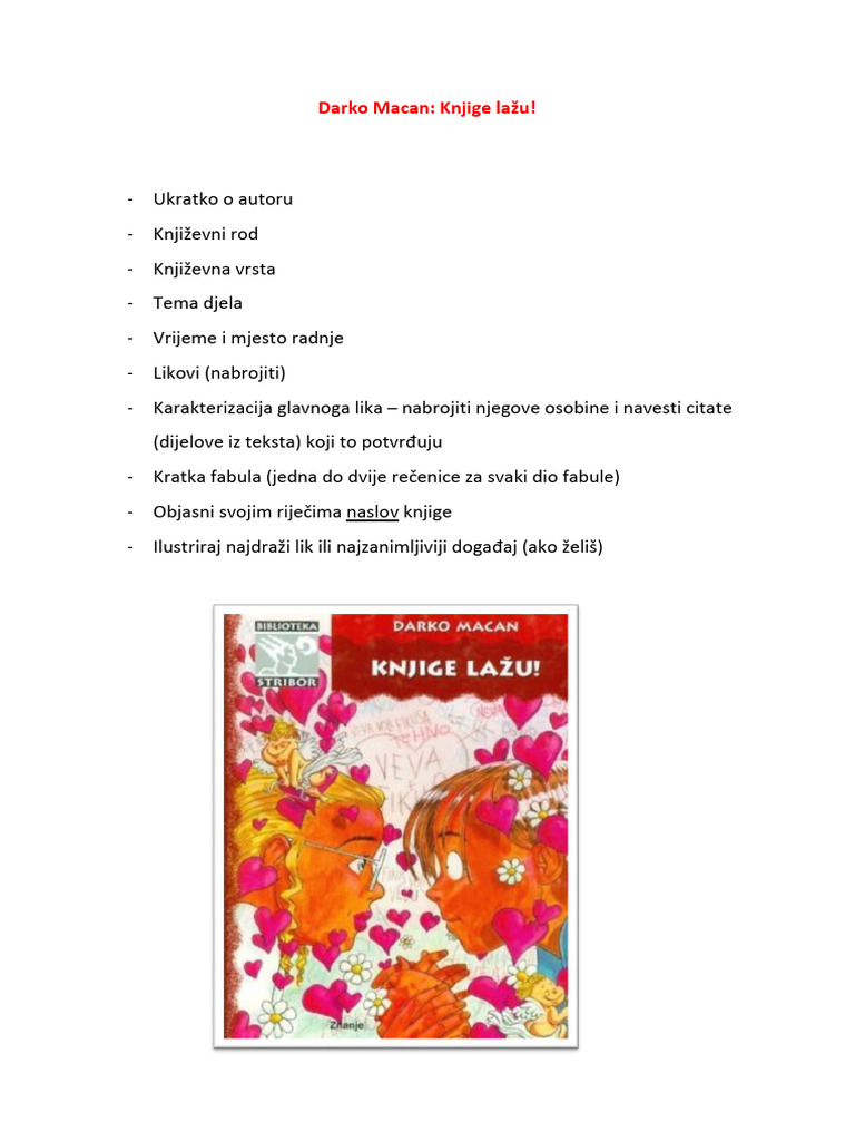 Darko Macan - Knjige Lažu! (UPUTE ZA LEKTIRU) | PDF