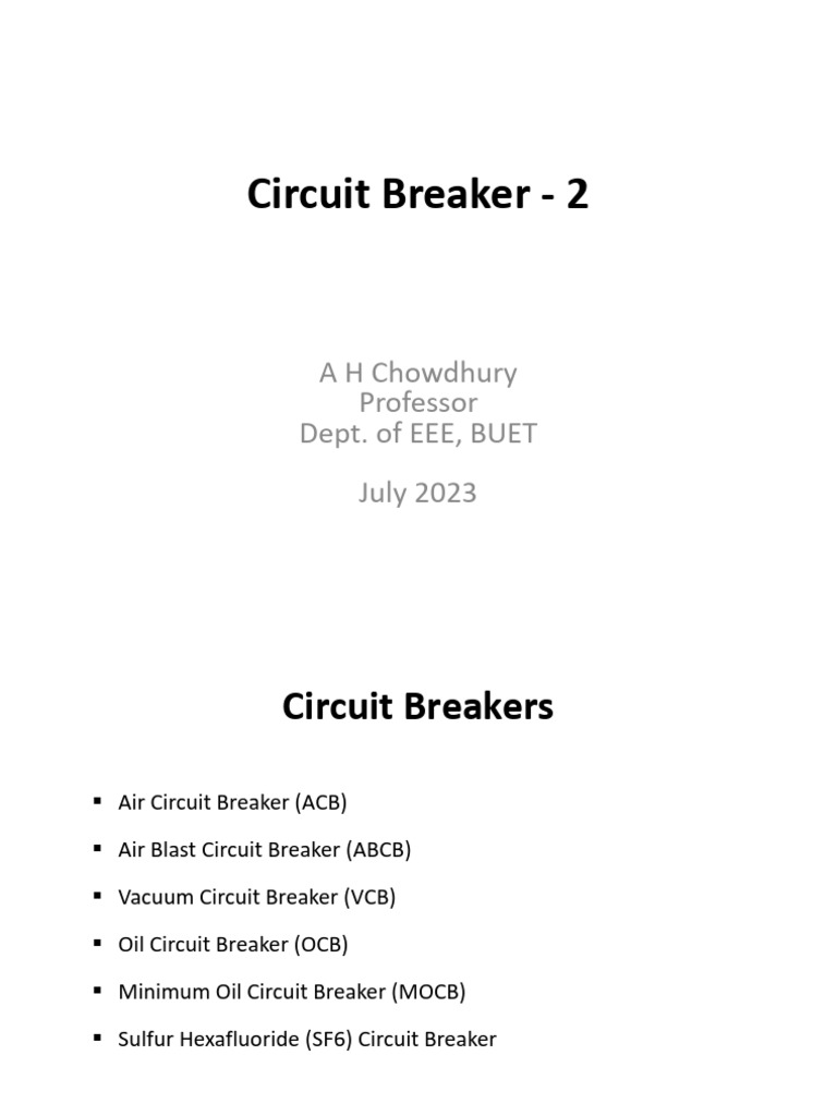 14-2 - Circuit Breaker | PDF