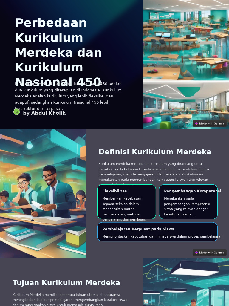 Perbedaan Kurikulum Merdeka Dan Kurikulum Nasional 450 | PDF