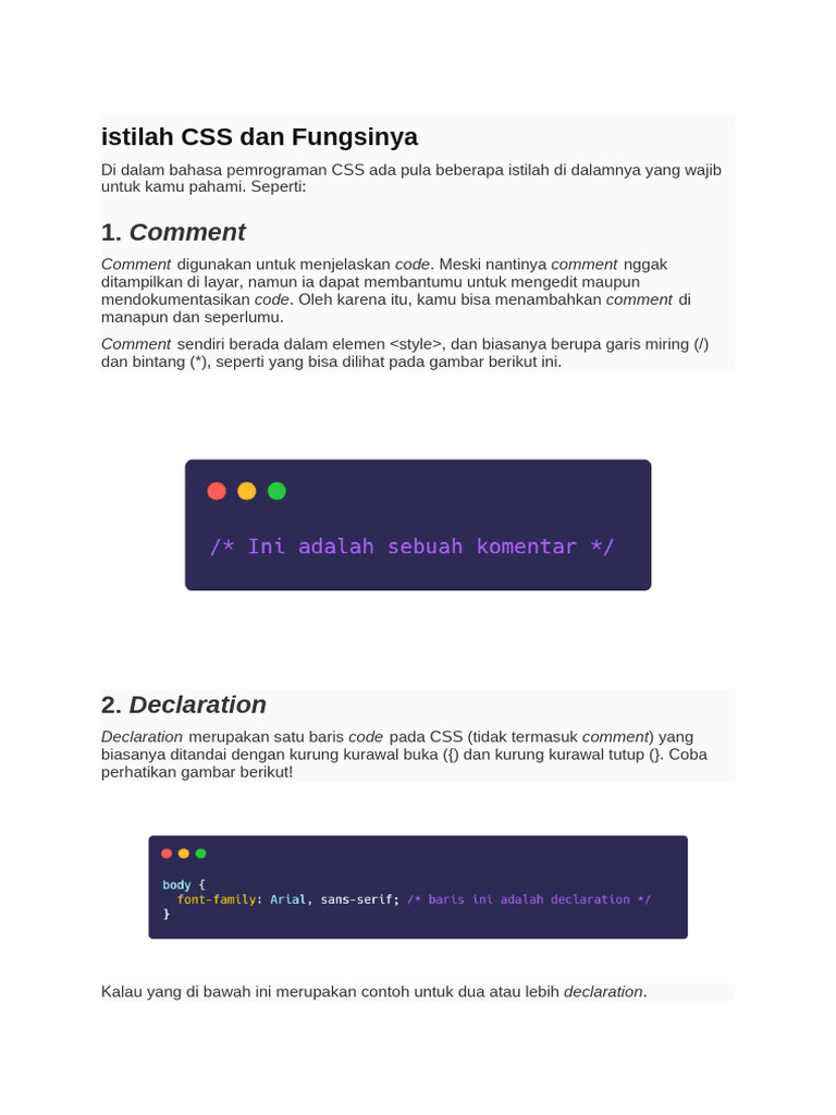 istilah CSS dan Fungsinya | PDF istilah CSS dan Fungsinya | PDF