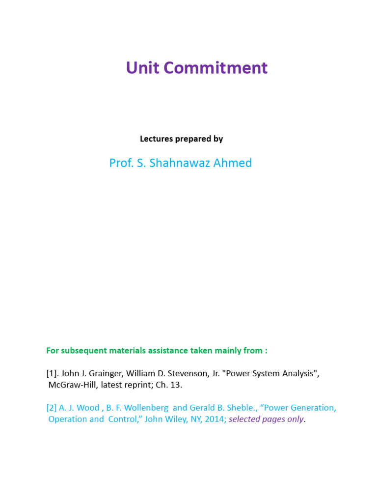 3 - Unit Commitment | PDF