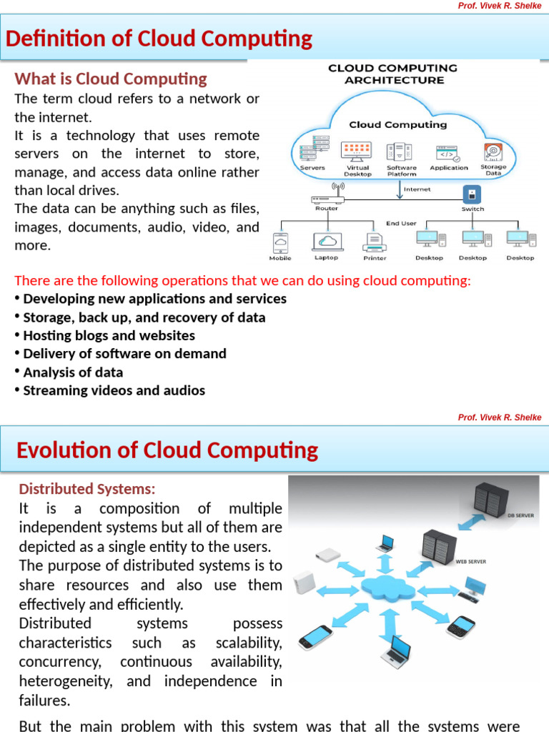 Evolution of Cloud Computing | PDF