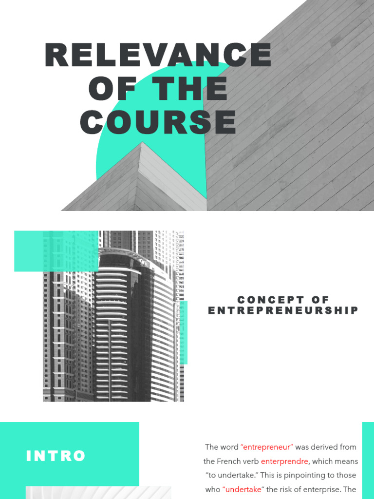 Relevance of The Course | PDF