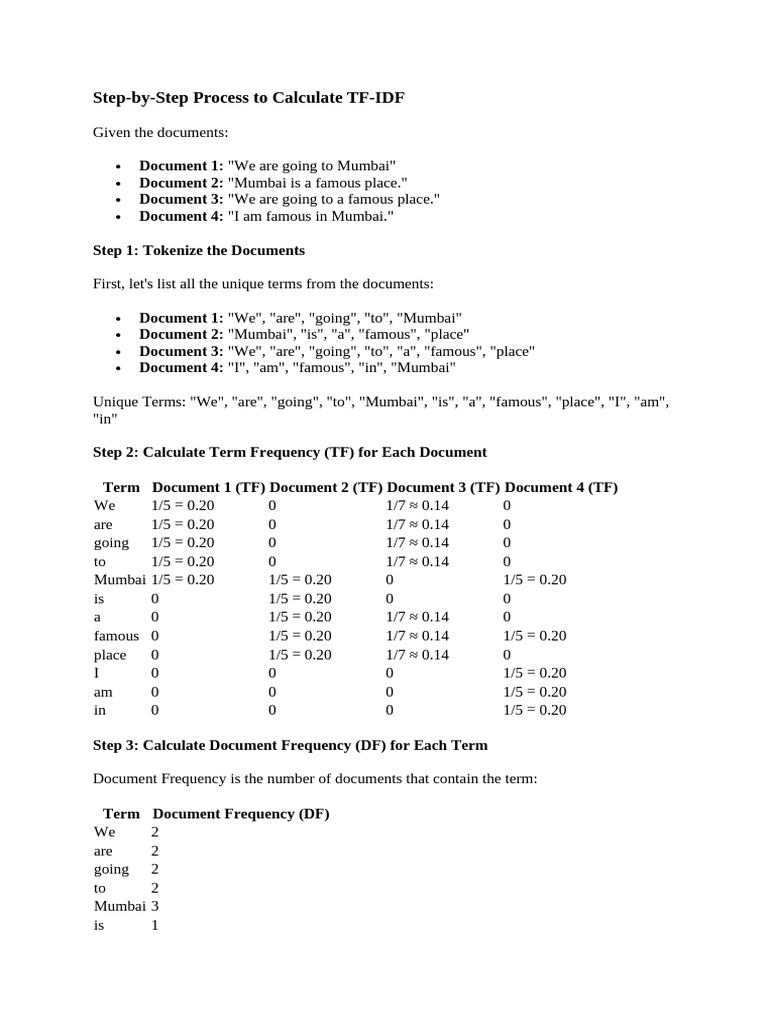 Unit 1 - TF IDF | PDF