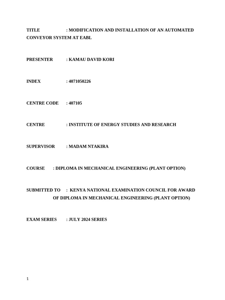 Kamau David Kori 4071050226 Trade Project | PDF