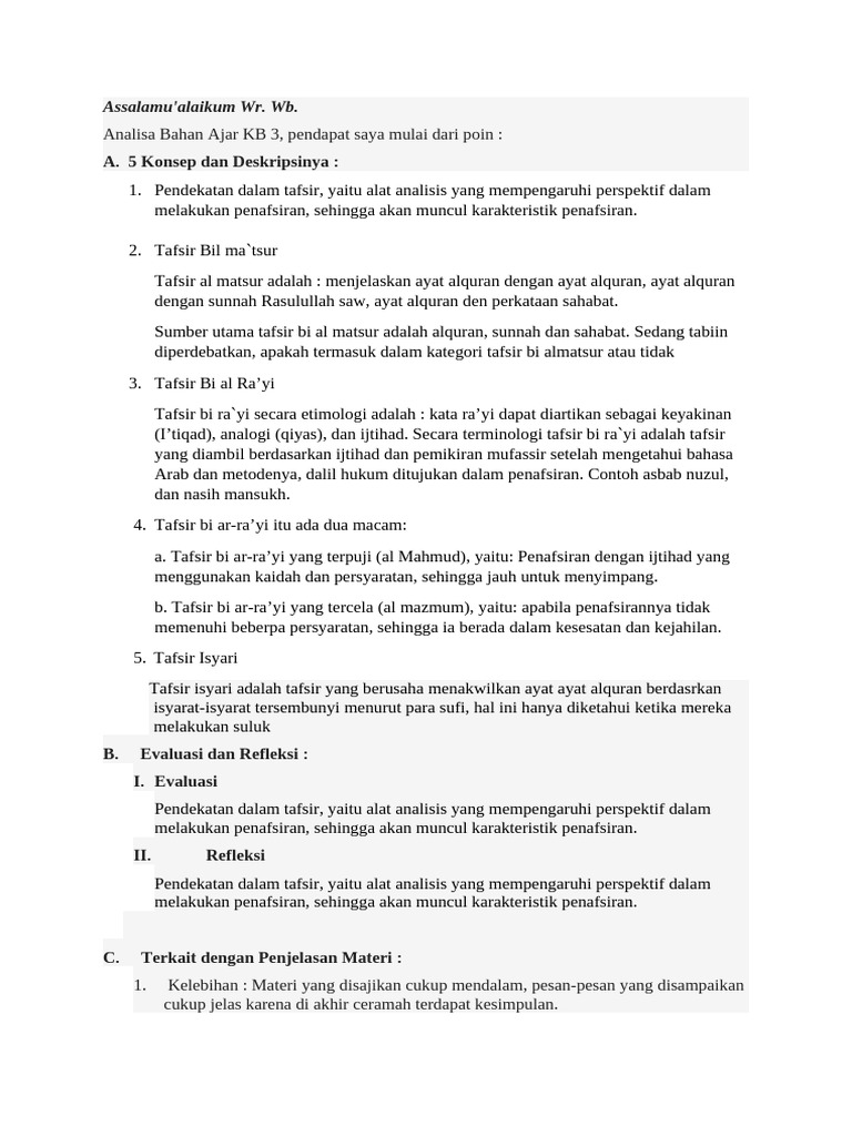 Analisa KB 3 Modul 2 | PDF