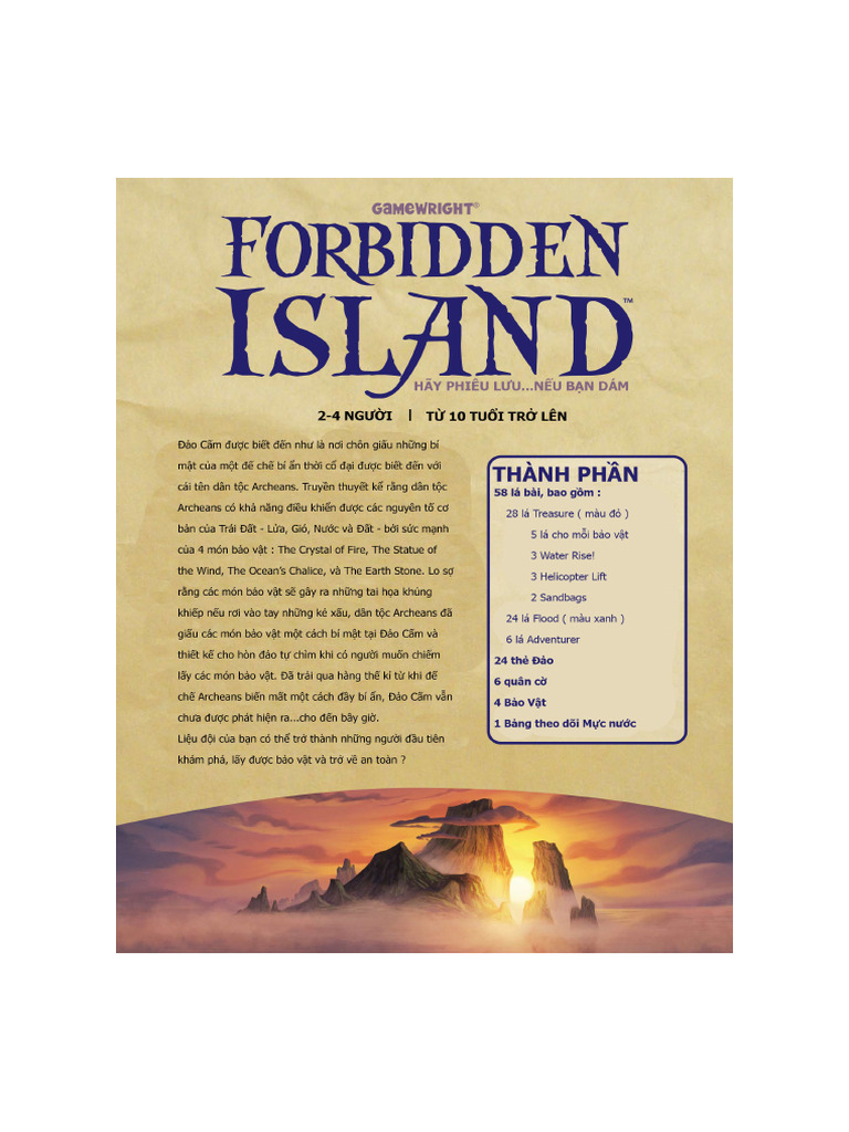 BGV Forbidden Island Vietnamese | PDF