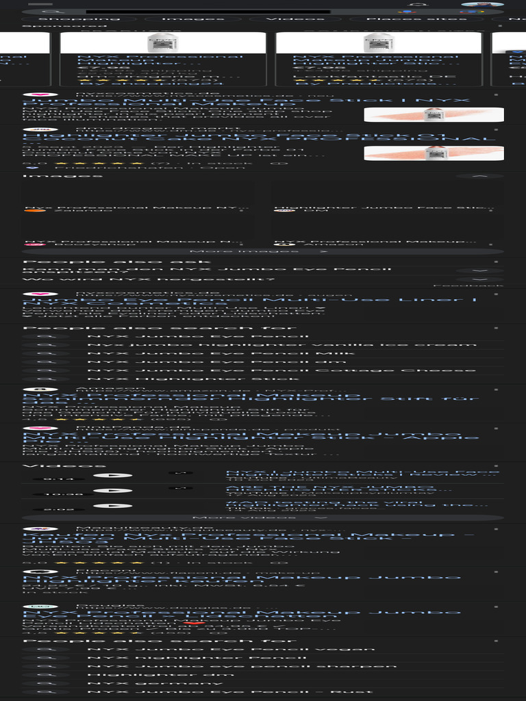 Nyx Jumbo Highlighter - Google Search | PDF