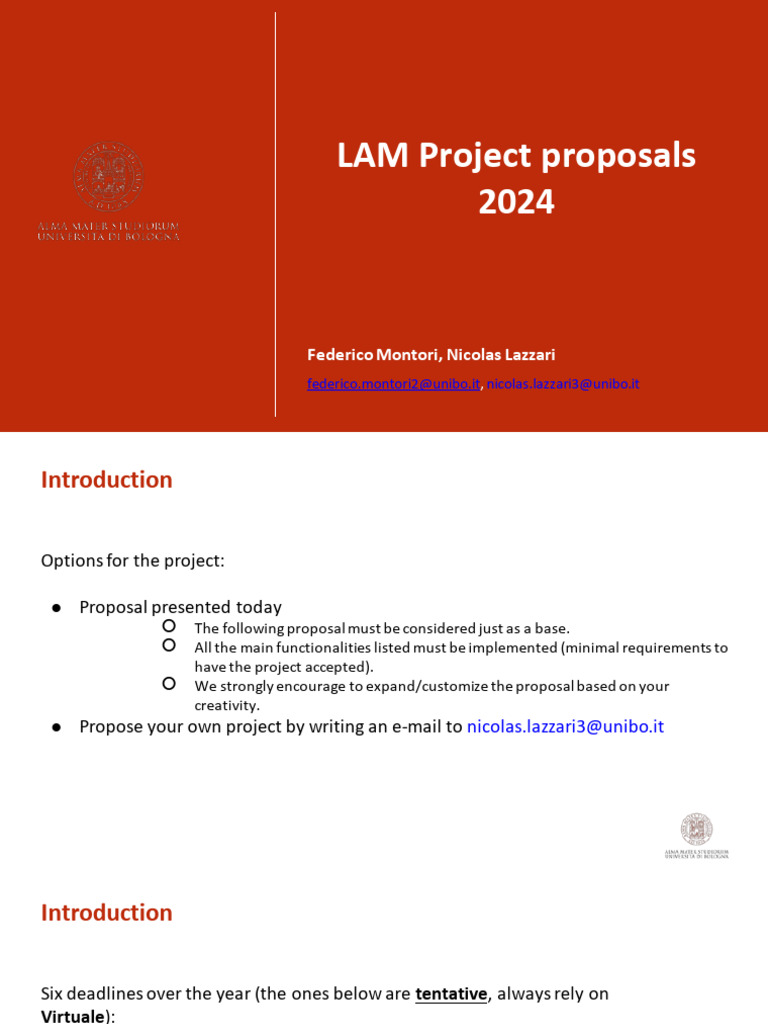 LAM Project Proposal 2024 | PDF