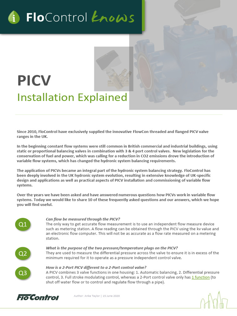 PICV Explained QA | PDF