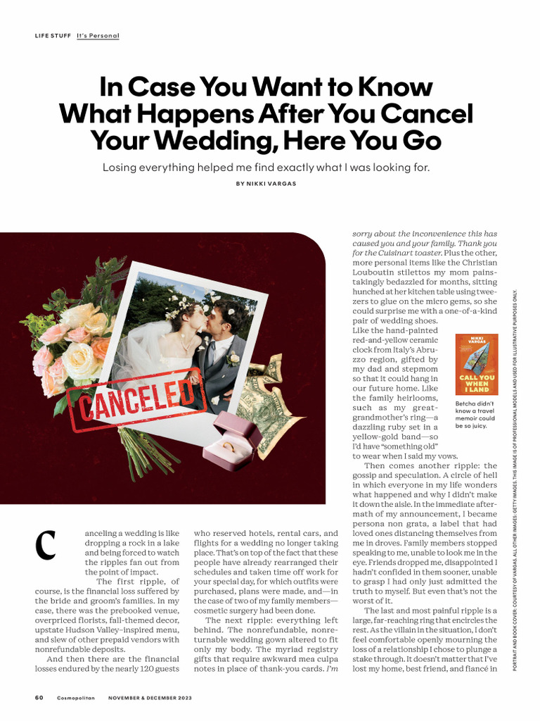 Cancelled Wedding | PDF