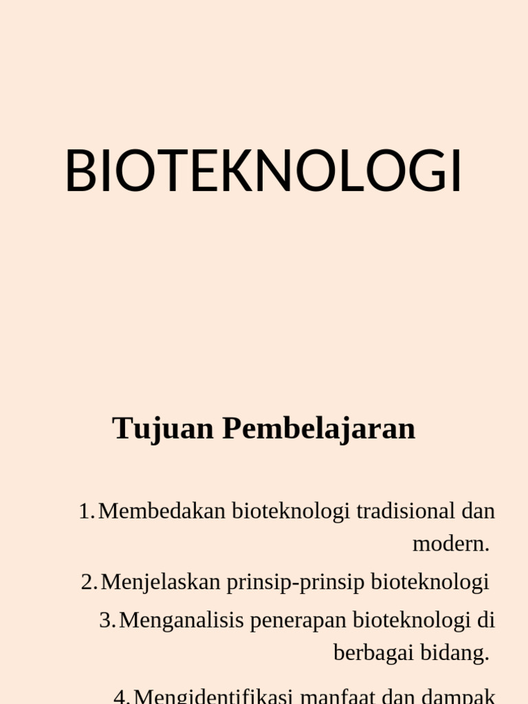 Bioteknologi | PDF