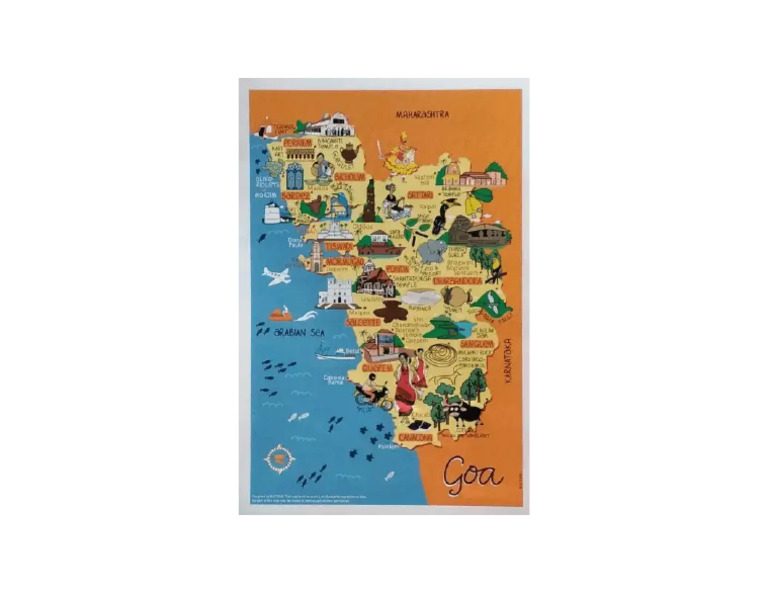 Goa-Tourist Map | PDF
