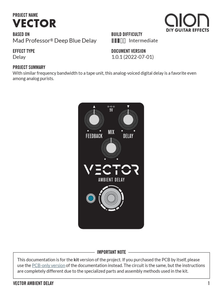 Vector Kit Delay-Documentation | PDF