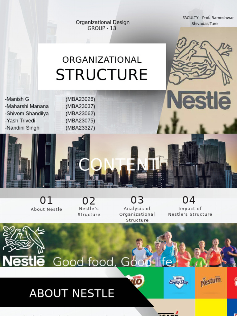 Organizational Design Presentation | PDF | Nestlé | Business