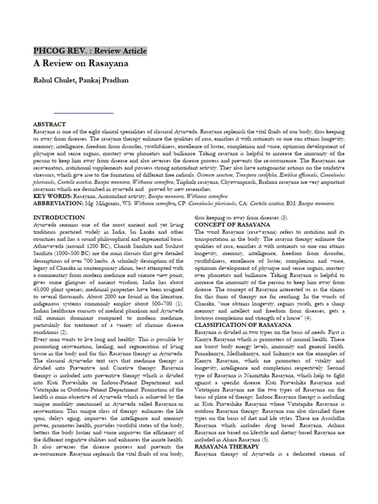 Rasayan | PDF