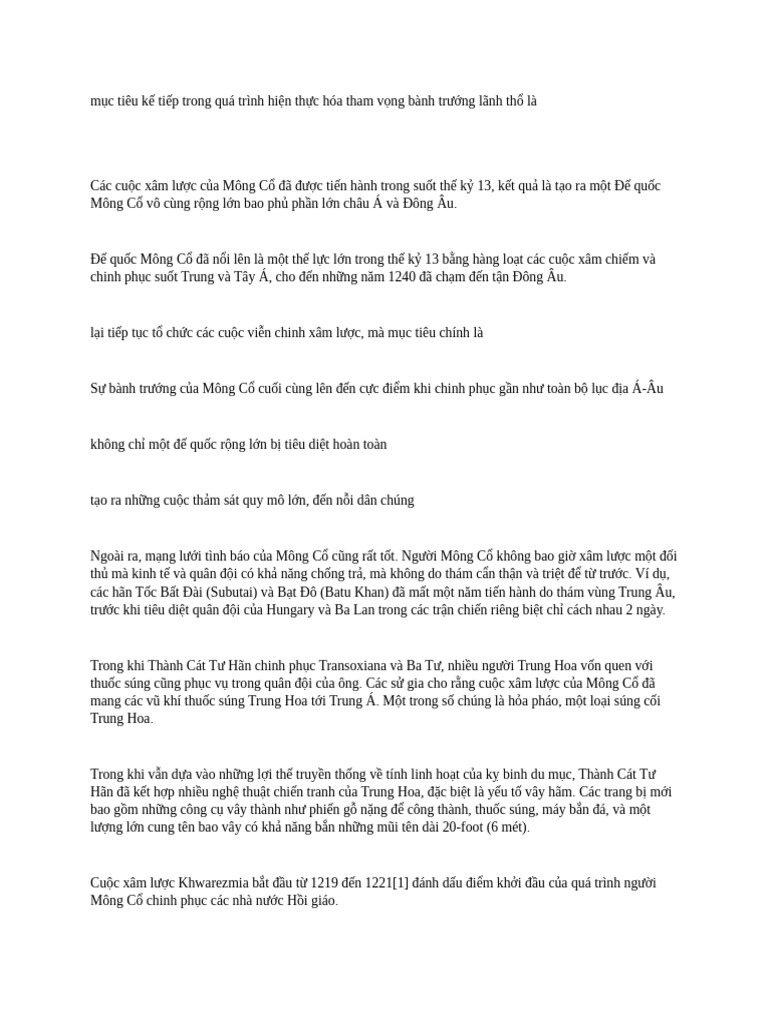 Đế chế Mông Cổ | PDF