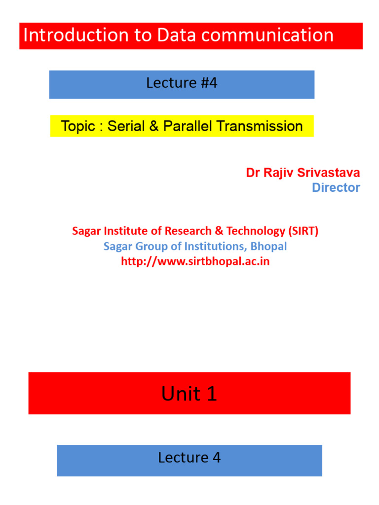 Serial - Parallel Communication | PDF