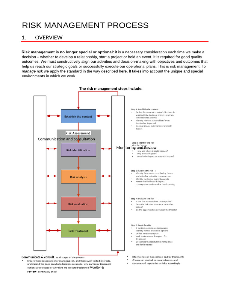 Risk Management Process | PDF