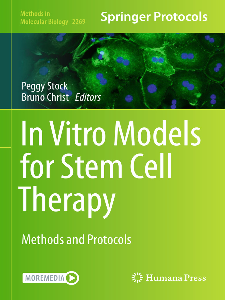 In Vitro Models For Stem Cell Therapy 2021 | PDF